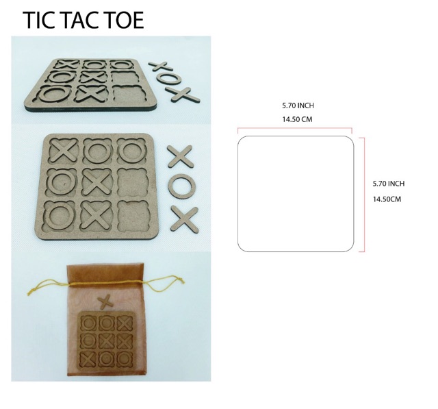 ODA INDUSTRY/TIC TAC TOE (MDF BOARD) PLAY WOOD GAMES – Oda Industry
